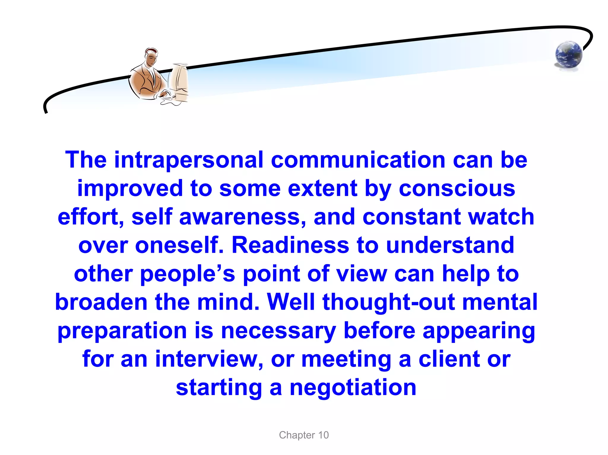 Intra-personal communication | PDF