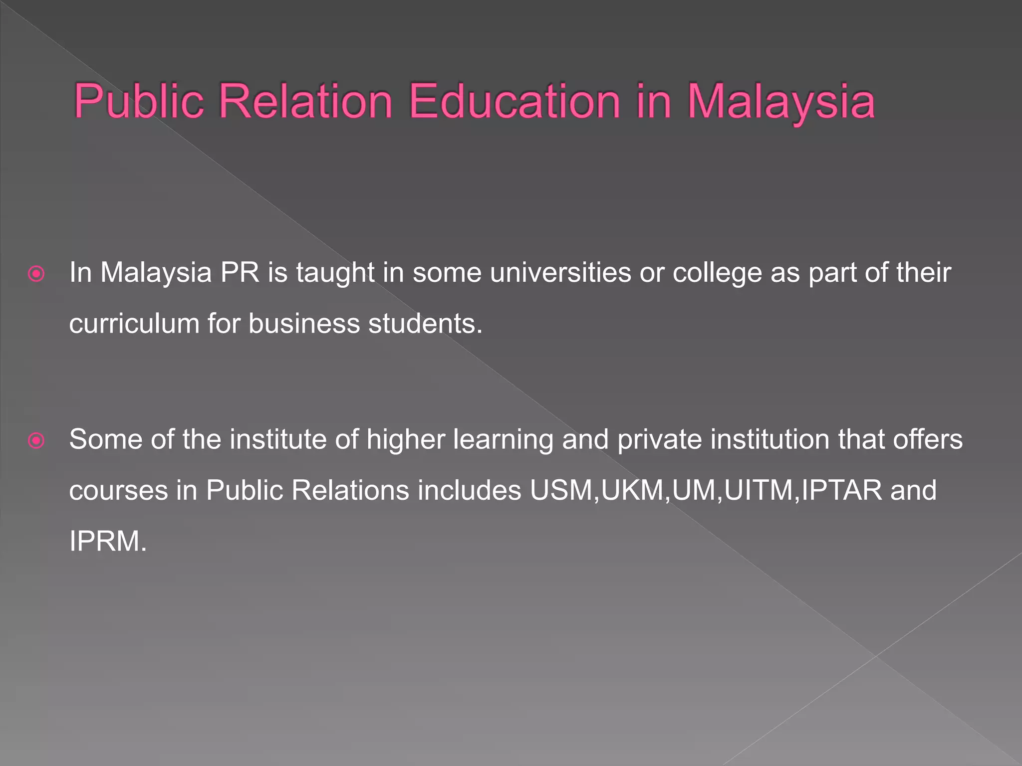 Chapter 10 PUBLIC RELATION | PPT