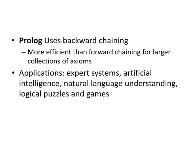 Prolog Artificial Intelligence Introduction Pptx Databases 5070