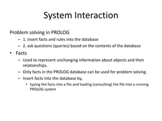 ProLog (Artificial Intelligence) Introduction | PPTX