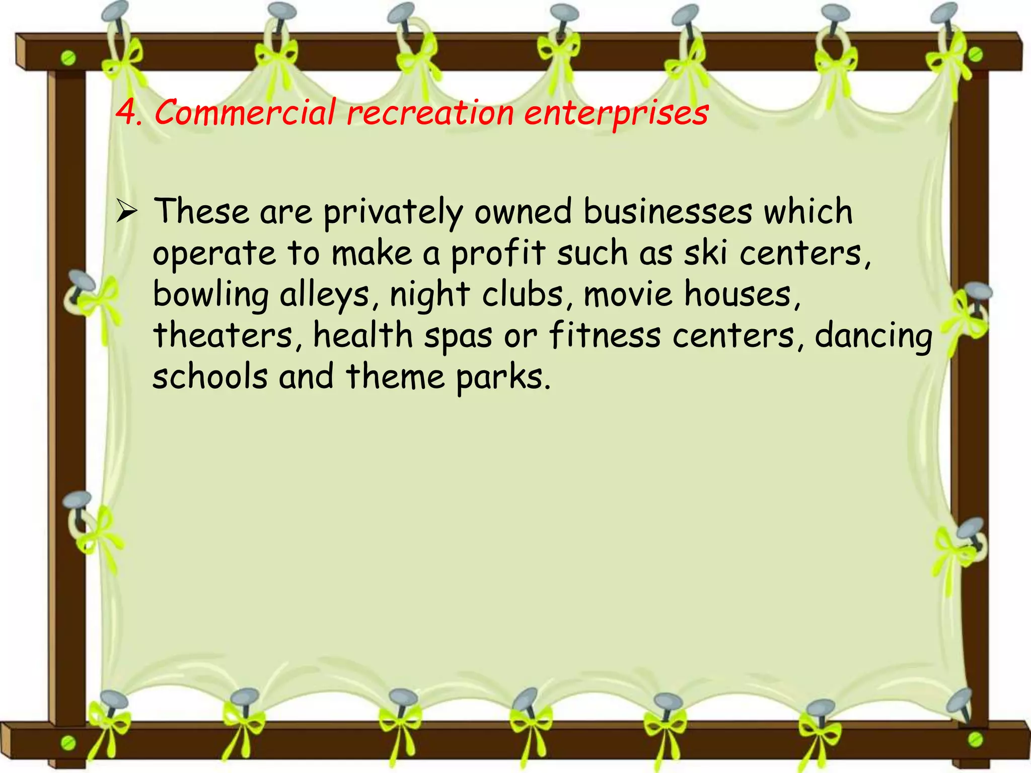 Principles of Tourism Chapter 10 (recreation and leisure) | PPTX