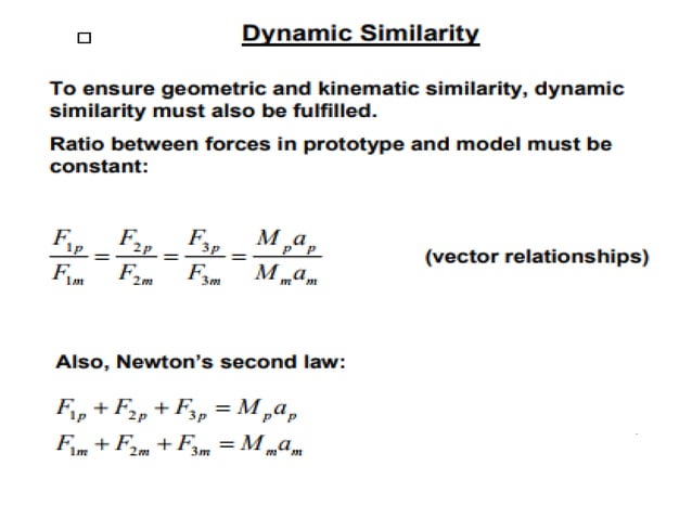 Chapter 10 similitude and physical modeling | PDF