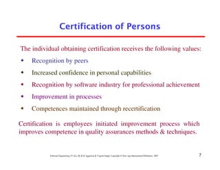 Chapter 10 software certification | PDF