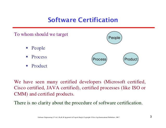 Chapter 10 software certification
