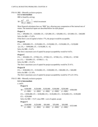 Chapter 10 solutions | PDF