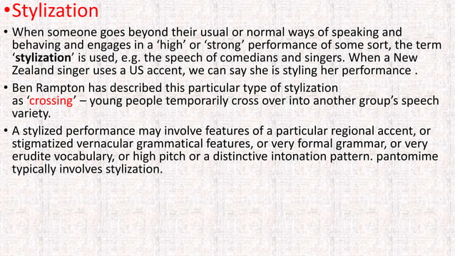 Chapter 10 style, context and register | PPTX