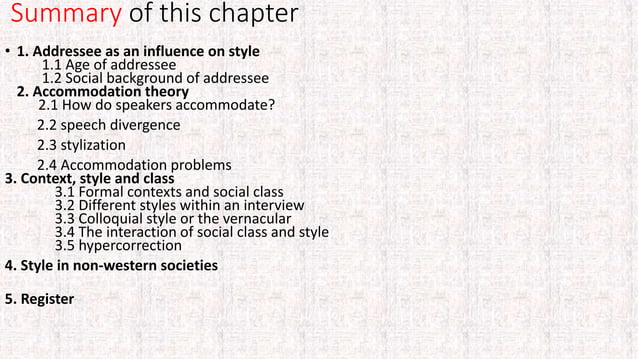 Chapter 10 style, context and register | PPTX