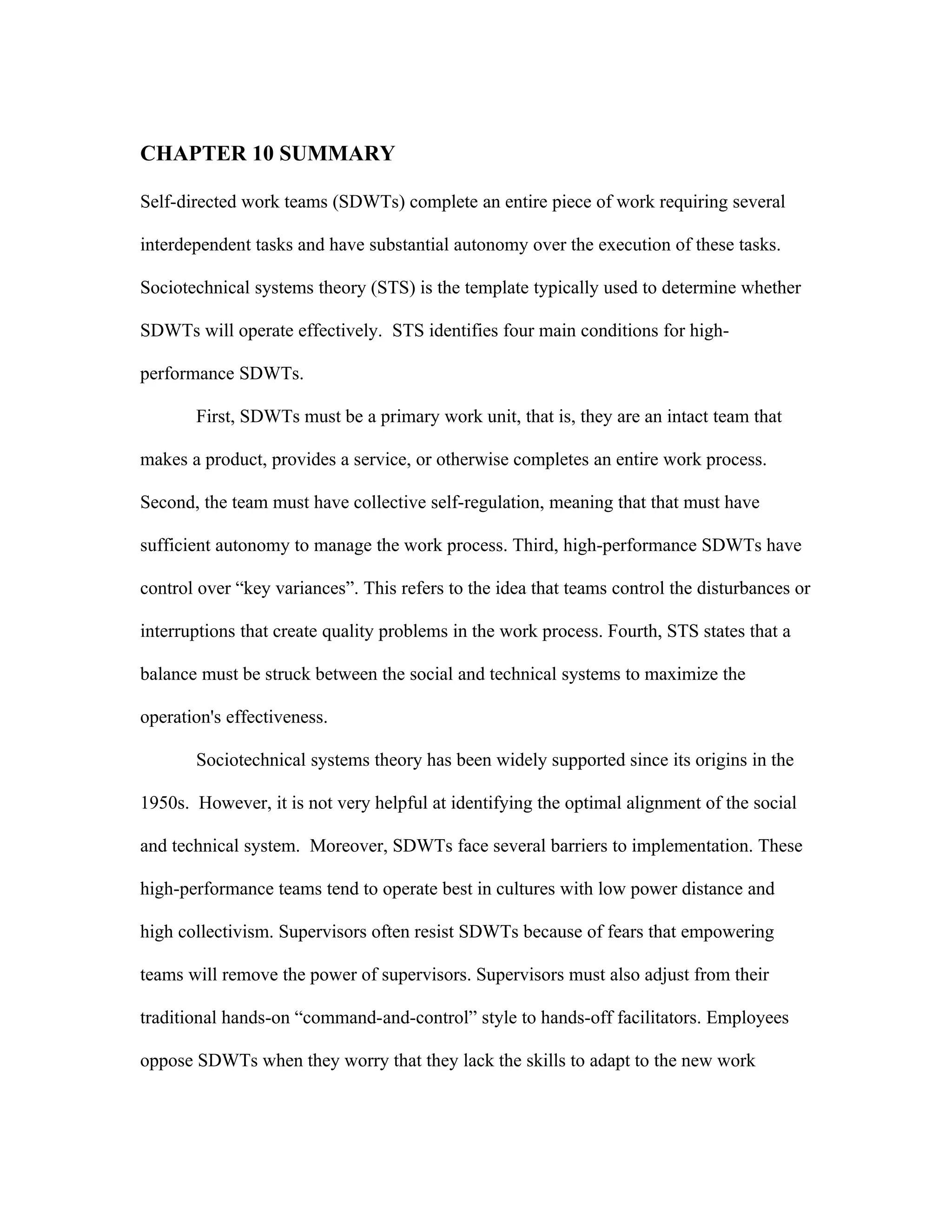 Chapter 10 Summary | PDF