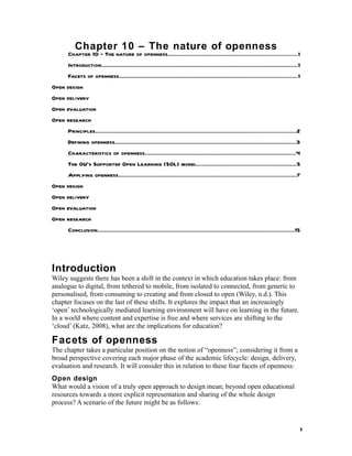 Chapter 10 the nature of openness | DOC