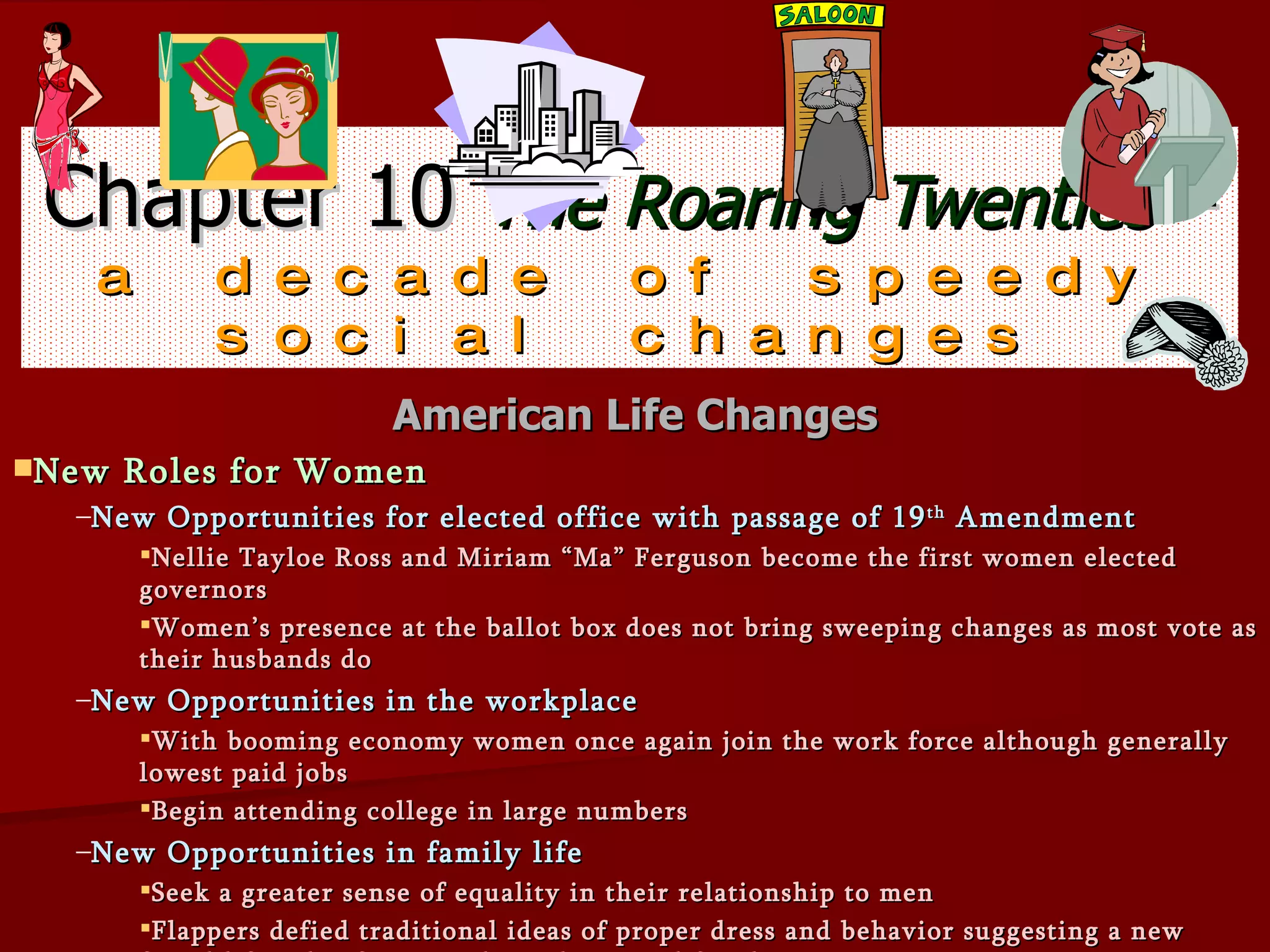 Chapter 10 the roaring twenties— a decade | PPT