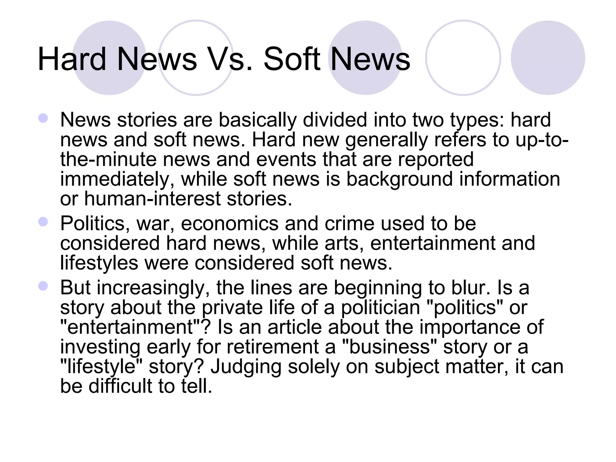 Chapter 10 types of news articles | PPT
