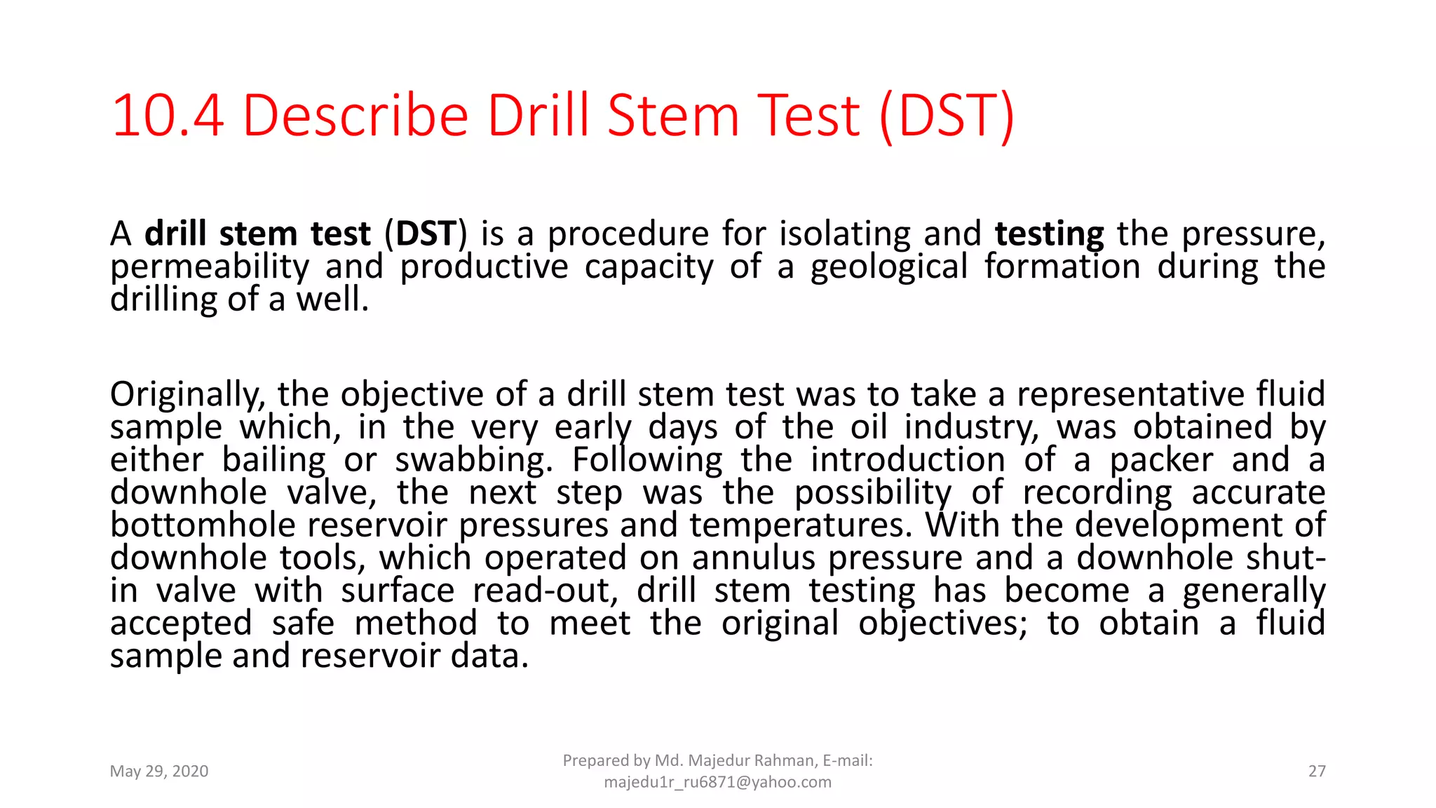 Well completion and testing | PPTX