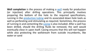 Well completion and testing | PPTX