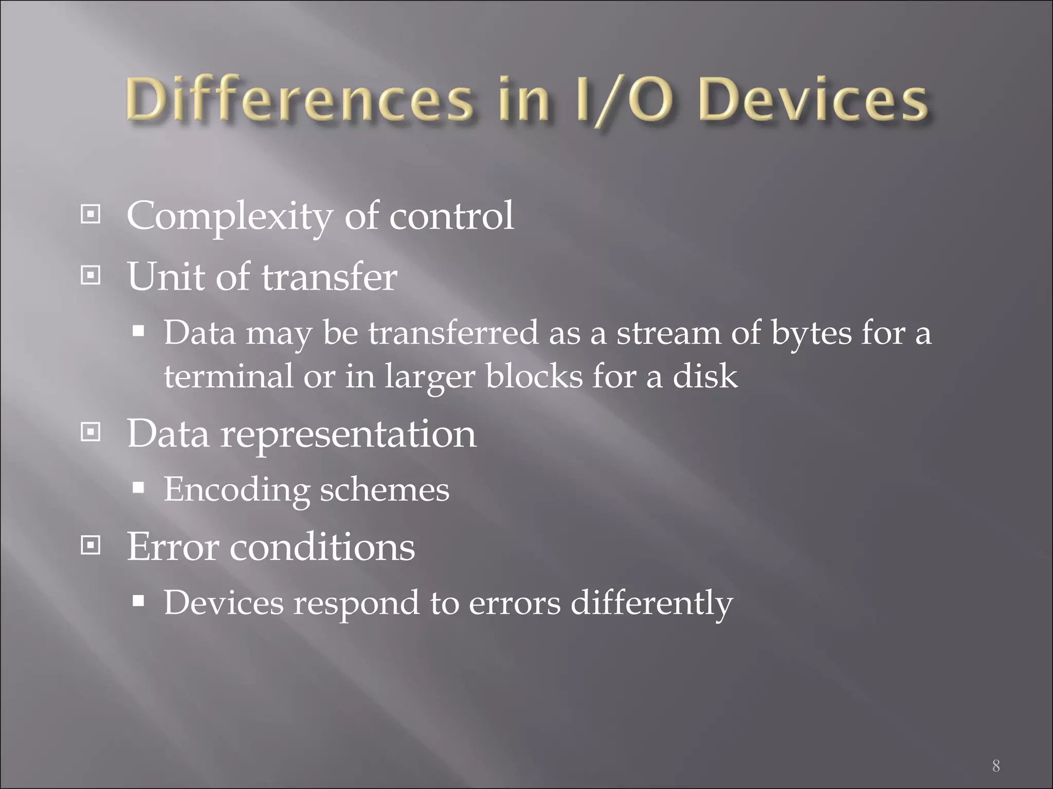 I/O Management | PPT