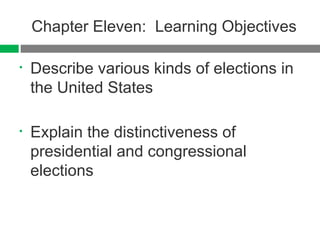 Chapter11 | PPT | Elections | Politics