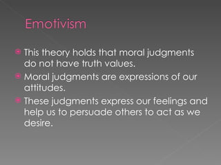 Chapter 11: Metaethics | PPT