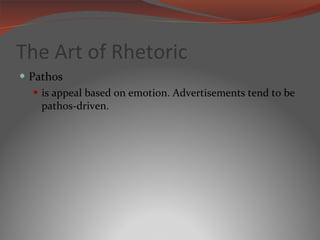 Ethos, Pathos, and Logos | PPT