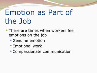 Emotion in the Workplace | PPT