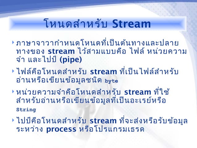 Java Programming [11/12] : Input and Output Classes | PPT