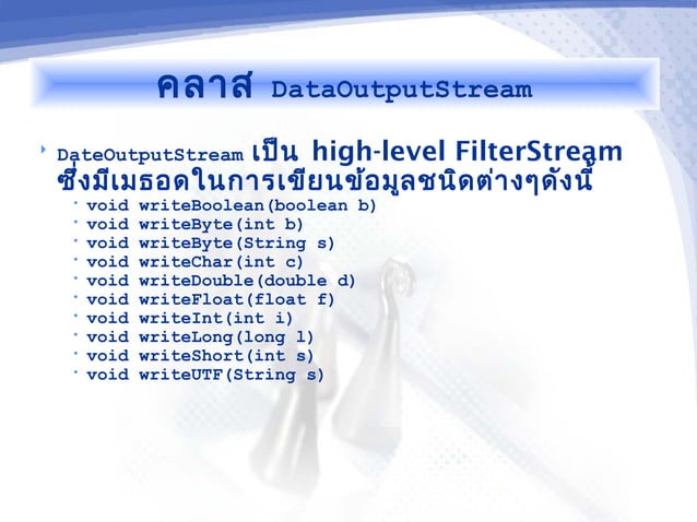 Java Programming [11/12] : Input and Output Classes | PPT