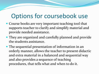 Chapter 11 - Using coursebooks | PPTX