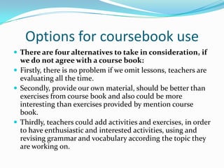 Chapter 11 - Using coursebooks | PPTX