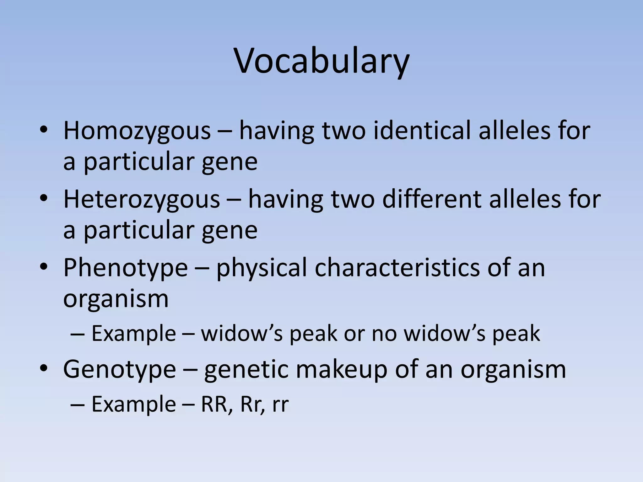 Chapter 11.2 Notes - Applying Mendel's Principles | PPTX
