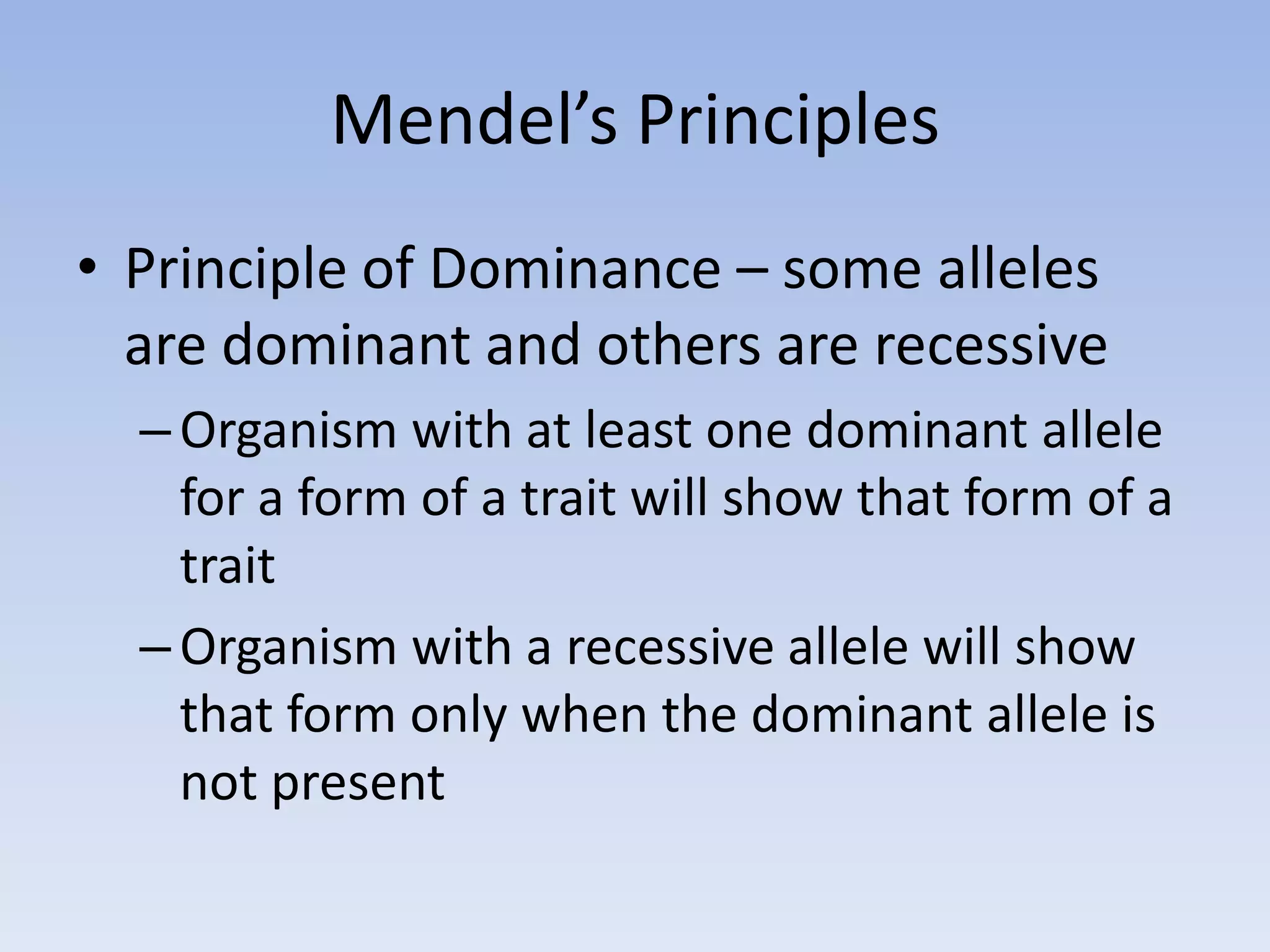 Chapter 11.2 Notes - Applying Mendel's Principles | PPTX