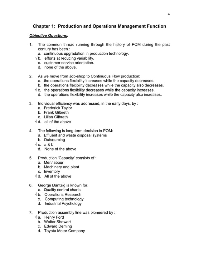 Production & Operation Management Chapter1[1] | PDF