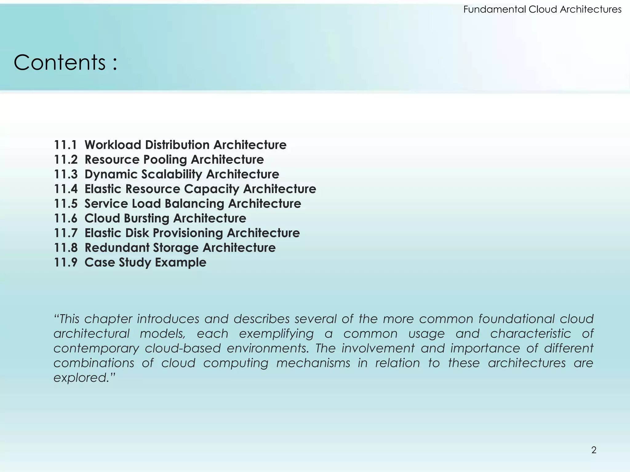 Fundamental Cloud Architectures | PPTX | Cloud Computing | Internet
