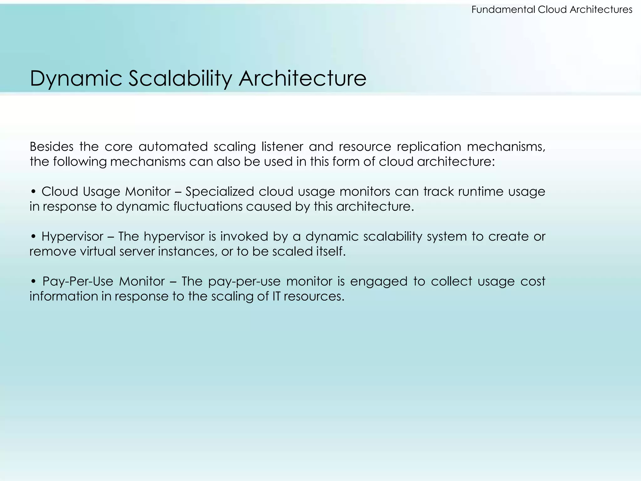 Fundamental Cloud Architectures | PPTX