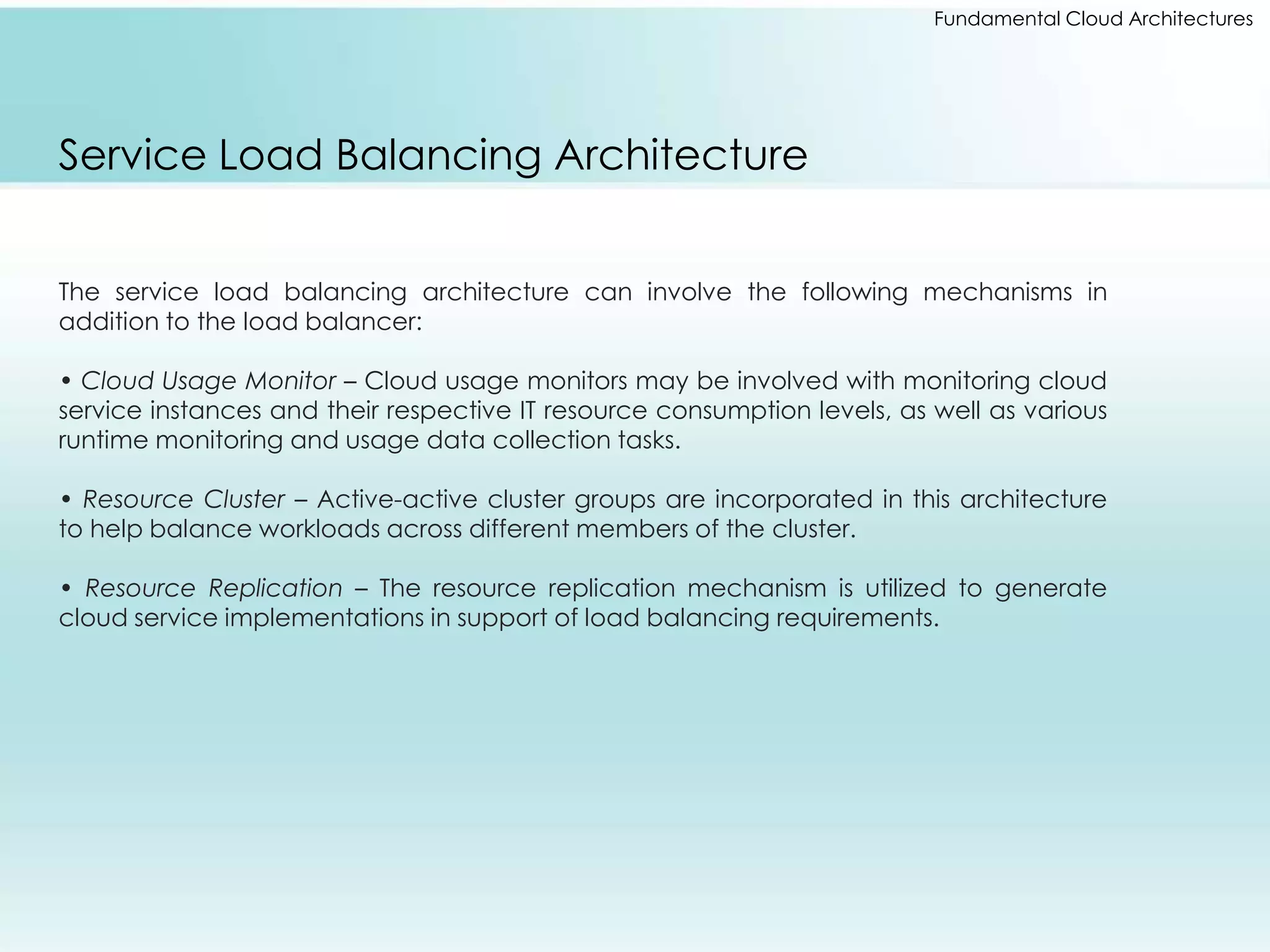 Fundamental Cloud Architectures | PPTX