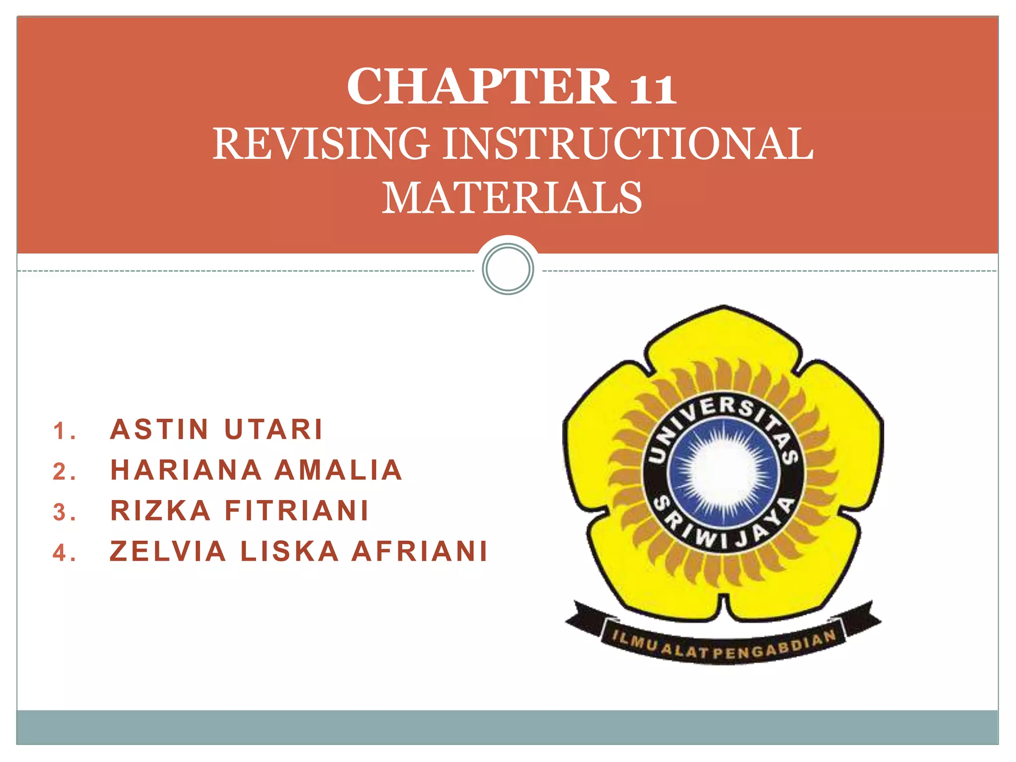 Chapter 11 - Instructional Design | PPTX
