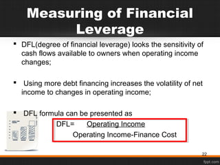 Chapter 11.Measures of Leverage | PPT