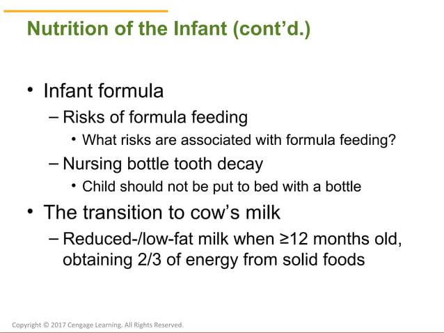 Chapter 11: Nutrition through the Life Span: Infancy, Childhood, and ...