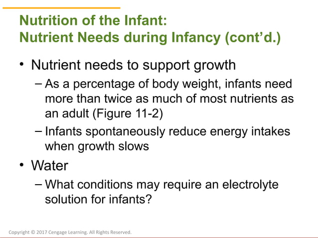 Chapter 11: Nutrition through the Life Span: Infancy, Childhood, and ...