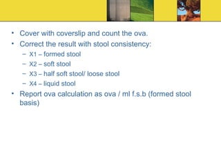 worm and ova calculation technique | PPT