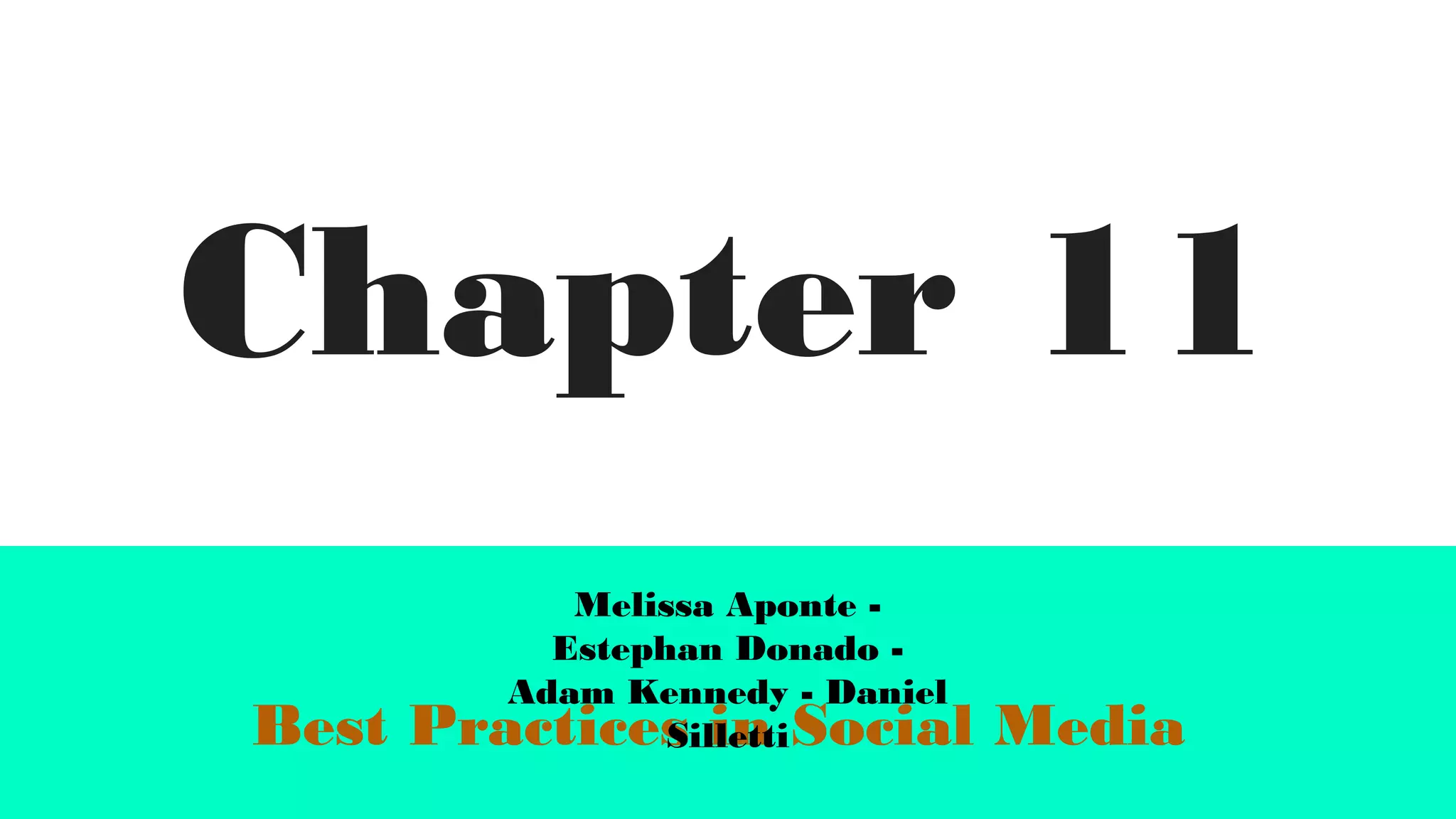 Chapter 11 | PPT