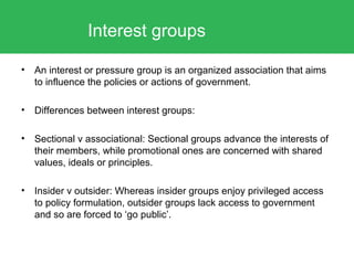 GROUPS, INTERESTS AND MOVEMENTS | PPT