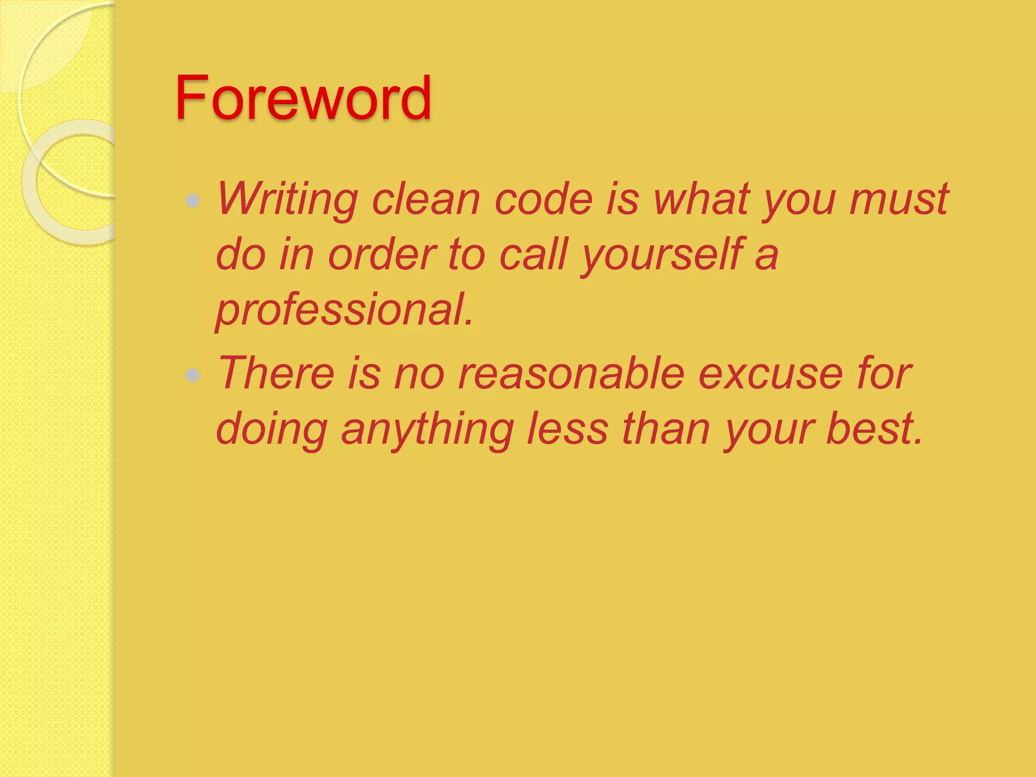 Clean Code Software Engineering | PPTX | Programming Languages | Computing