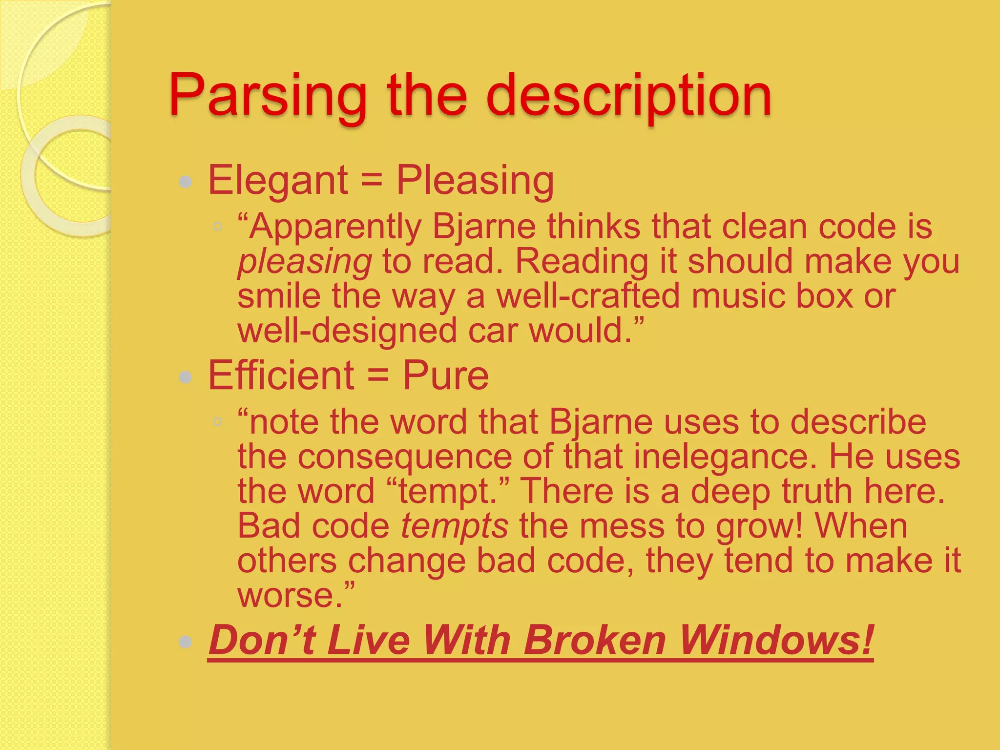 Clean Code Software Engineering | PPTX | Programming Languages | Computing