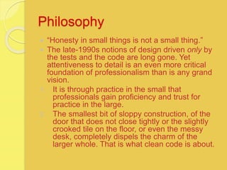 Clean Code Software Engineering | PPTX