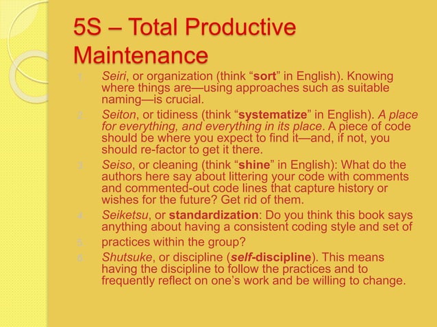 Clean Code Software Engineering | PPTX | Programming Languages | Computing