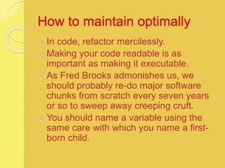 Clean Code Software Engineering | PPTX