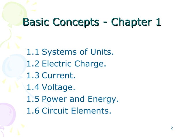 Introduction to Circuit Analysis | PPT | Chemistry | Science