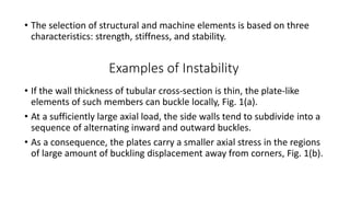 Chapter 11: Stability of Equilibrium: Columns | PPTX