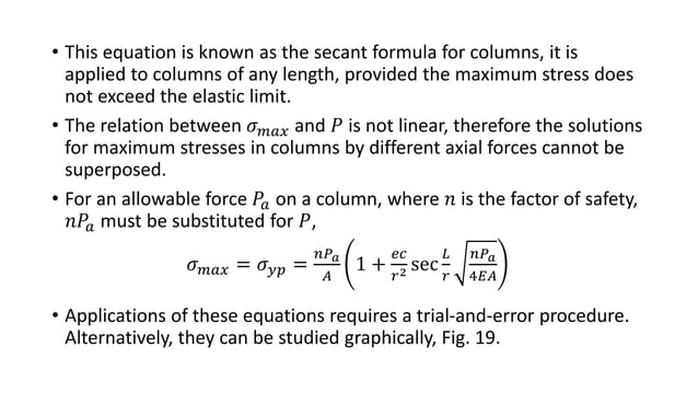 Chapter 11: Stability of Equilibrium: Columns | PPTX