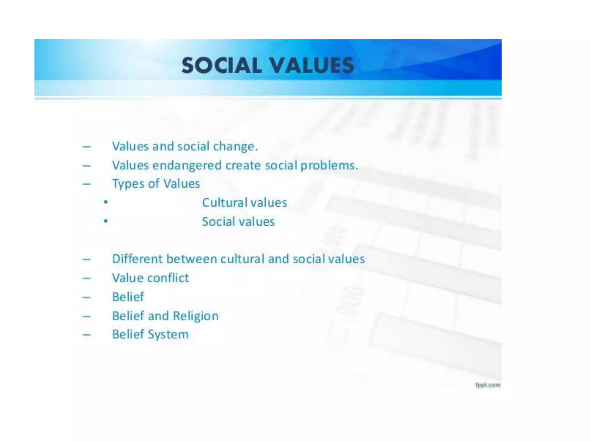 social values and beliefs | PPTX