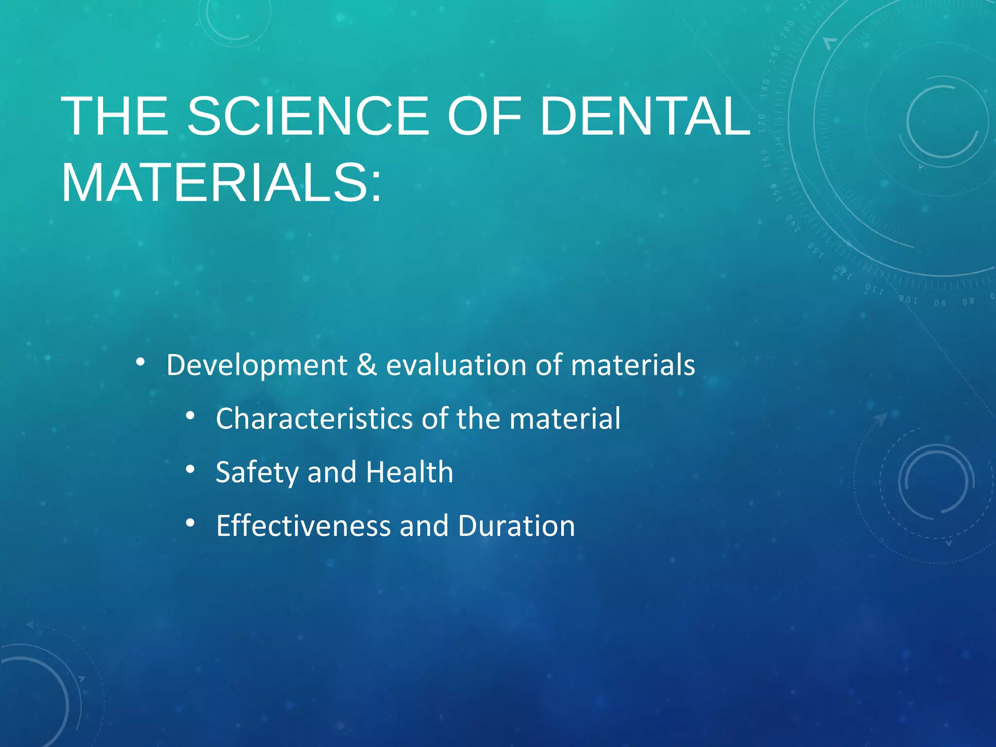 Introduction to dental materials | PPT
