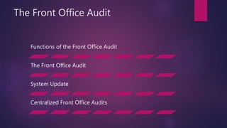 Chapter 11 Managing Front Office Operations HOT 333 | PPTX
